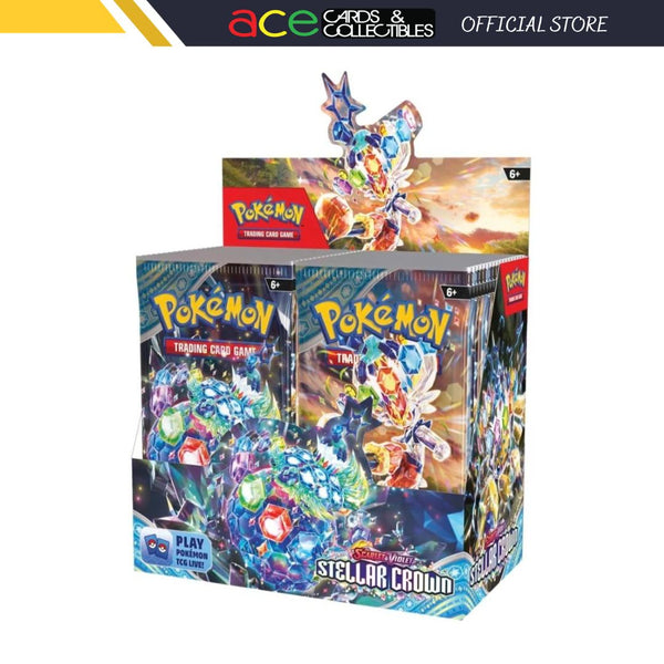 Pokemon TCG: Stellar Crown SV7 Booster Box - Ace Cards Sdn Bhd