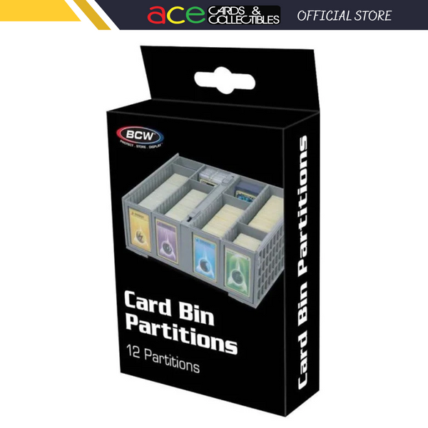 BCW Collectible Card Bin Partitions "Grey" - Ace Cards & Collectibles
