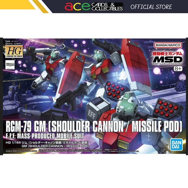 Gunpla HG 1/144 GM (Shoulder Cannon/Missile Pod) - Ace Cards Sdn Bhd