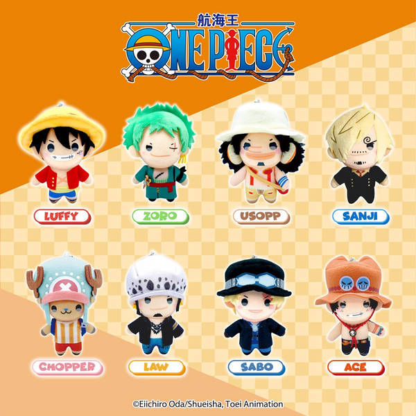 Toei Animation One Piece Plush Doll Pendant Series - Ace Cards Sdn Bhd