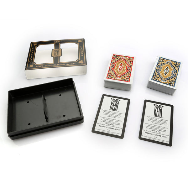 KEM Paisley (Red/Blue) - Narrow Standard Playing Cards - Ace Cards Sdn Bhd