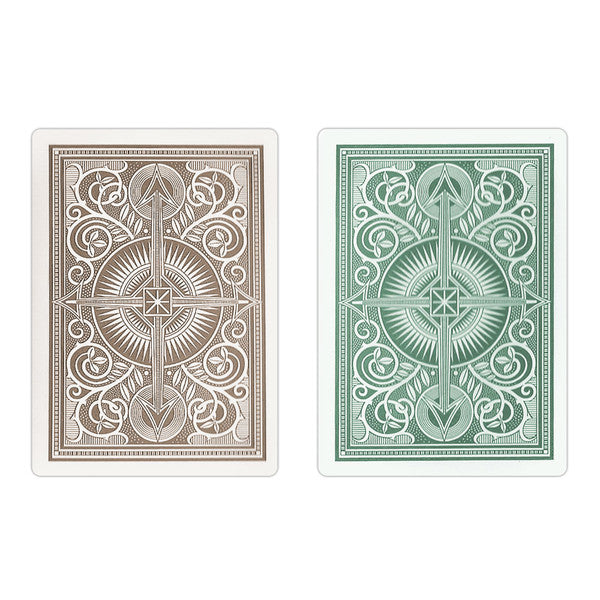 Kem Arrow (Green/Brown) - Narrow Standard Playing Cards - Ace Cards ...